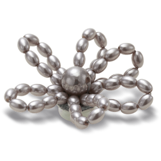 Grey Pearl Beaded Daisy Jibbitz™ charms - Crocs