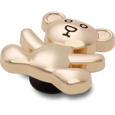 Gold Teddy Bear Jibbitz Shoe Charm - Crocs