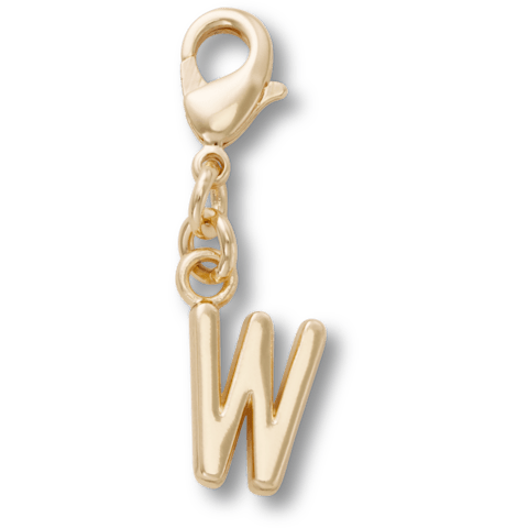 Gold Letter W Charm Jibbitz™ charms - Crocs