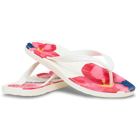 Crocs Painted Floral Flip - Crocs