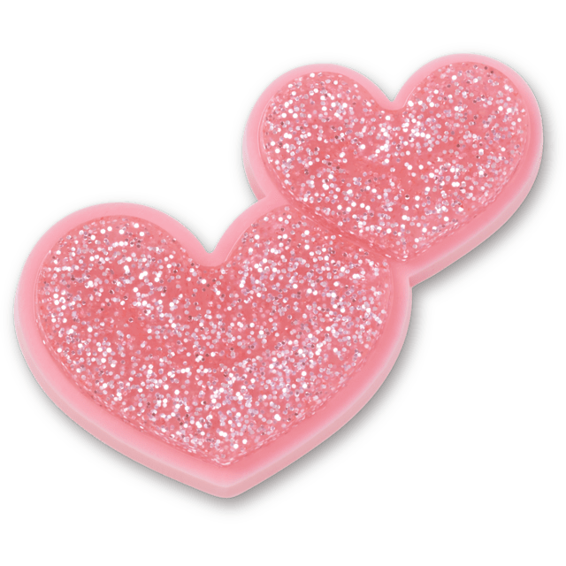 Glitter Heart Trio Jibbitz™ charms - Crocs