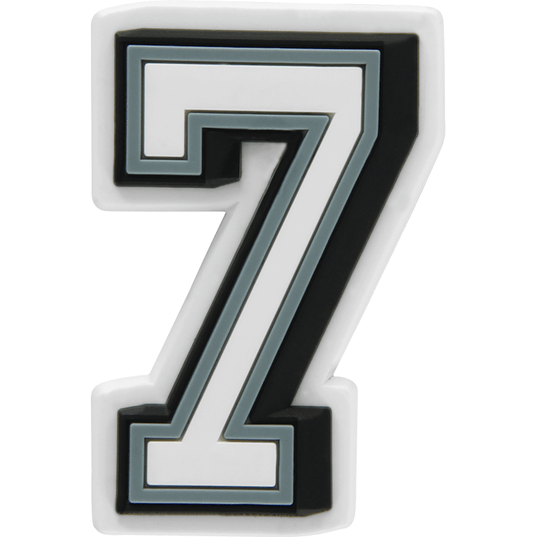 Number 7 Jibbitz Shoe Charm - Crocs