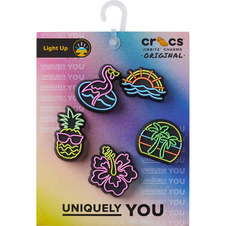 Lights Up Neon 5 Pack Jibbitz™ charms - Crocs