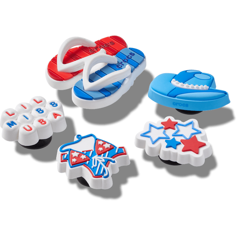 4th of July USA 5 Pack Jibbitz™ charms - Crocs