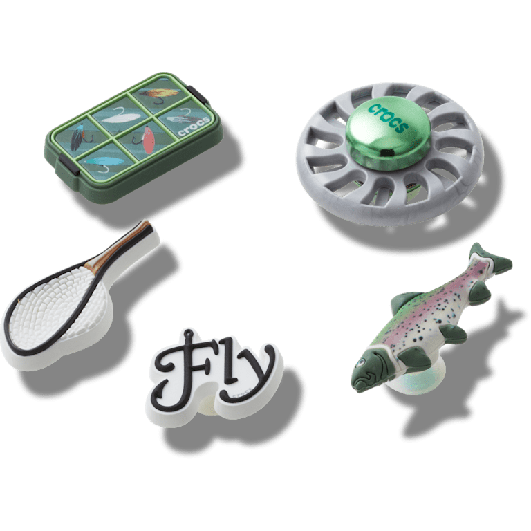 Fly Fishing 5 Pack Jibbitz™ charms - Crocs