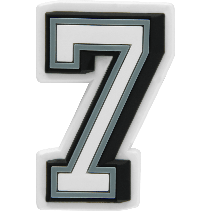 Number 7 Jibbitz Shoe Charm - Crocs