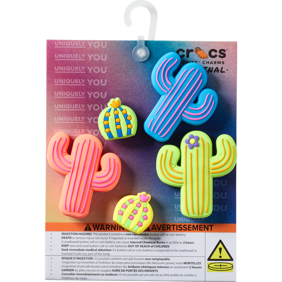 Lights Up Cacti 5 Pack Jibbitz™ charms - Crocs