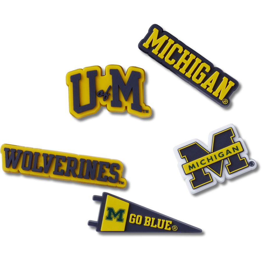 University of Michigan 5 Pack Jibbitz™ charms - Crocs