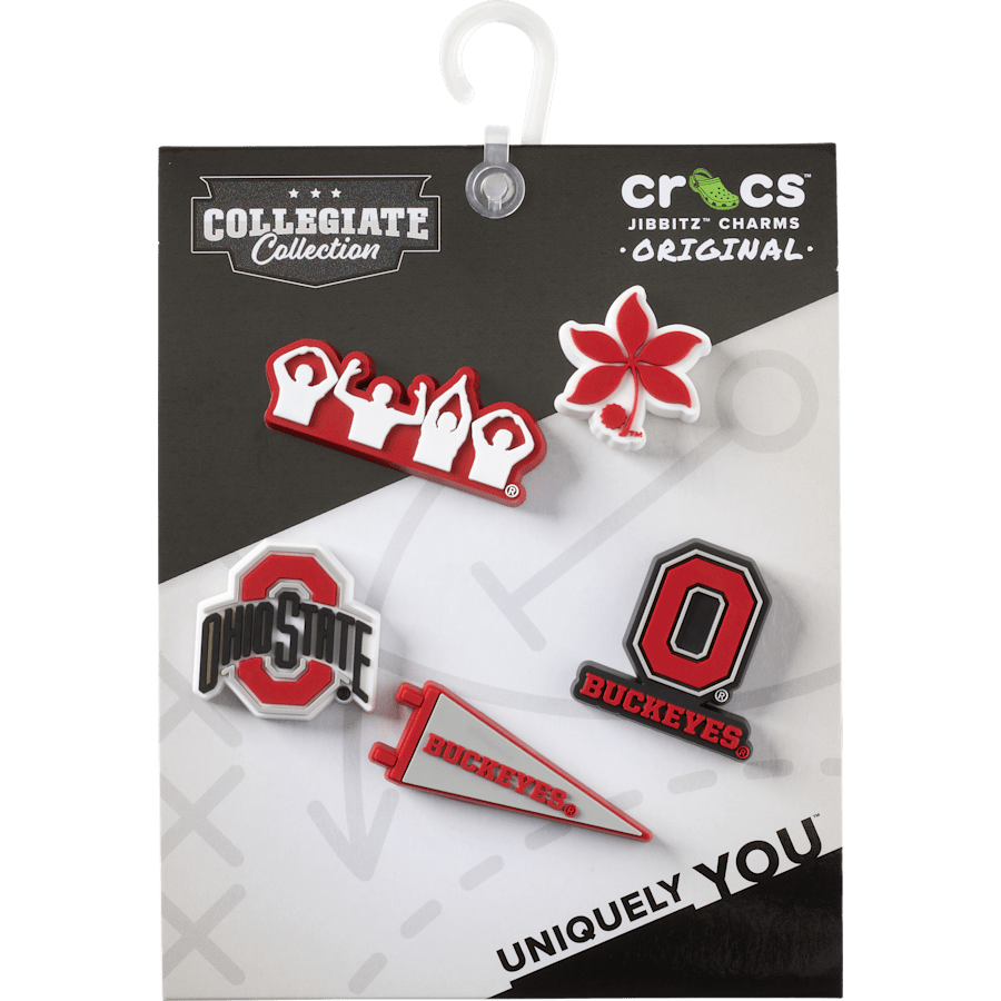 Ohio State University 5 Pack Jibbitz™ charms - Crocs