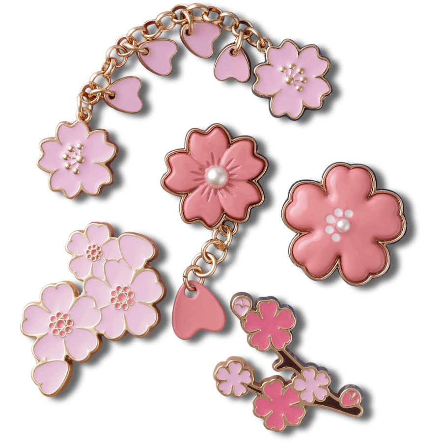 Blooming Cherry Blossom 5 Pack Jibbitz™ charms - Crocs