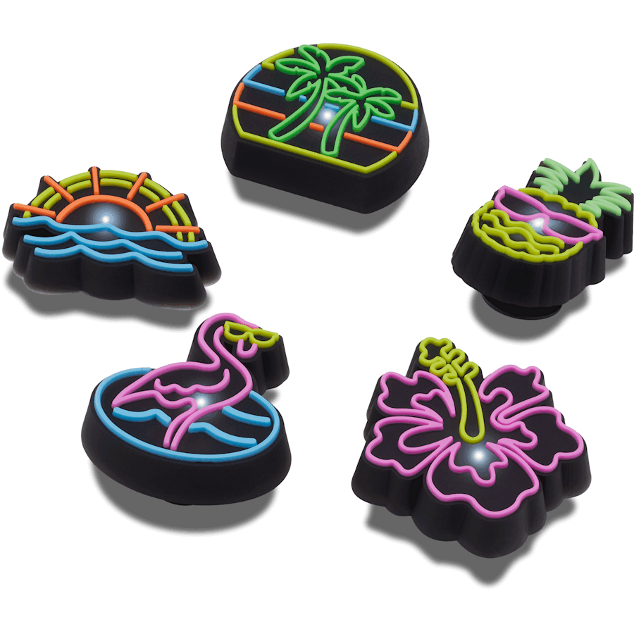 Lights Up Neon 5 Pack Jibbitz™ charms - Crocs