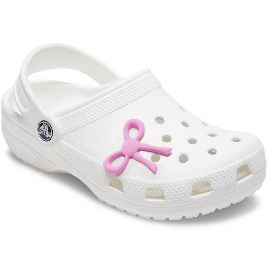 Thin Pink Bow Jibbitz™ charms - Crocs