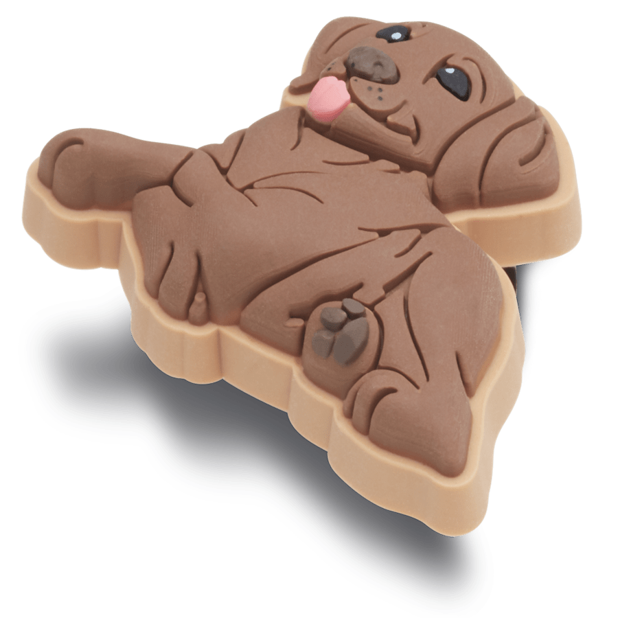b'Brown Lab Puppy Jibbitz Shoe Charm - Crocs'