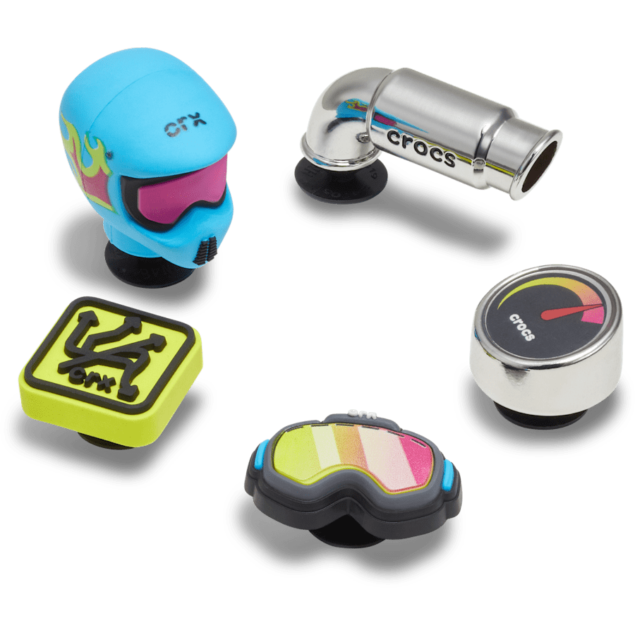 Moto Racer 5 Pack Jibbitz™ charms - Crocs