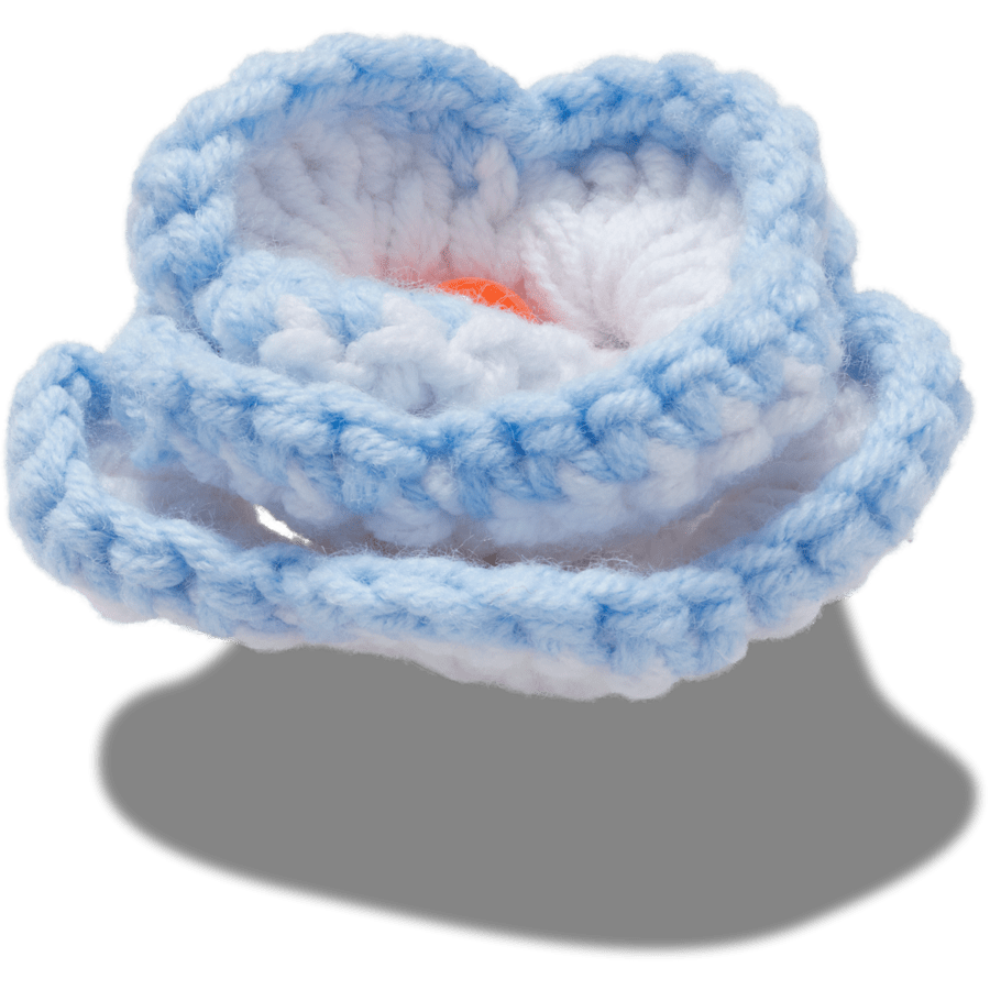 Light Blue Crochet Floral Jibbitz™ charms - Crocs