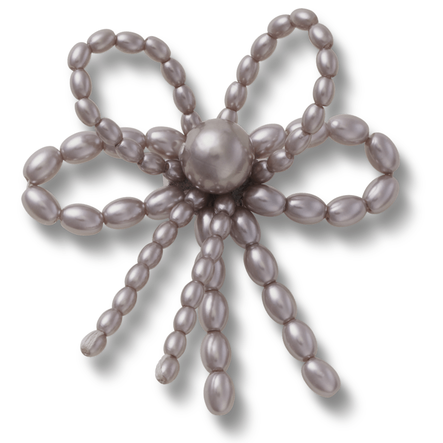 Grey Pearl Beaded Bow Jibbitz™ charms - Crocs