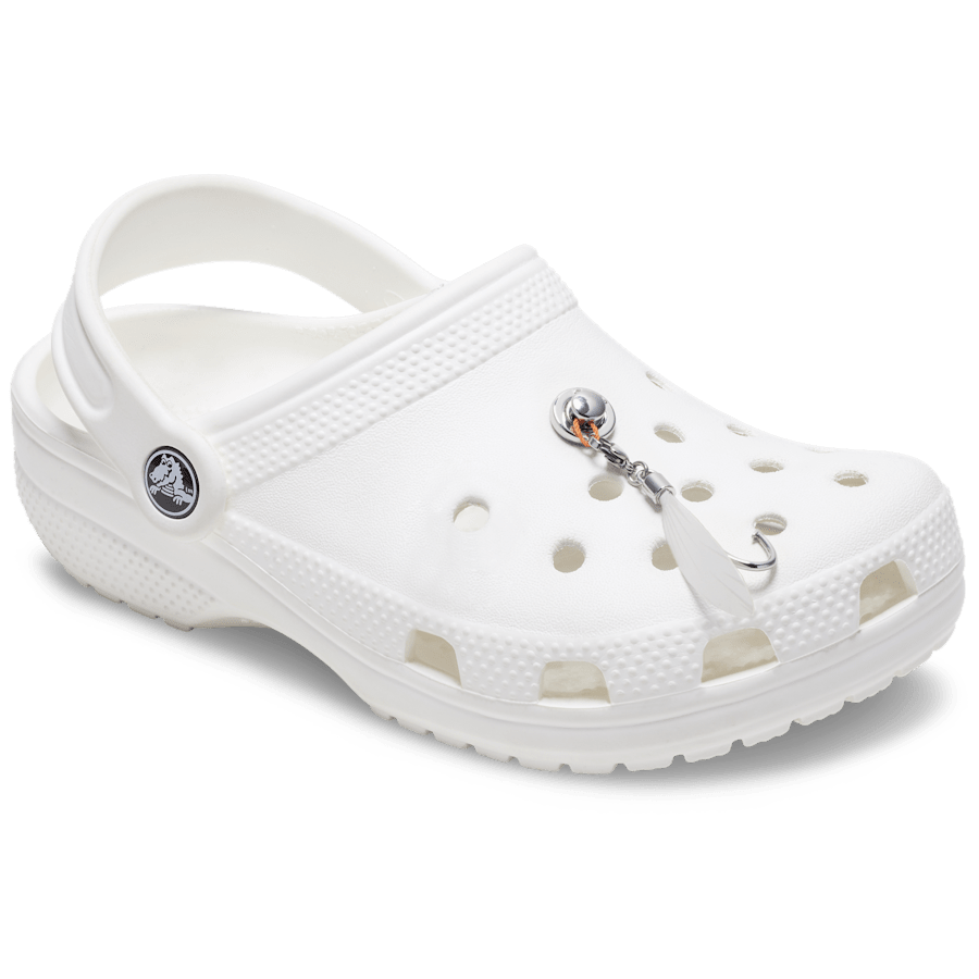 White Fly Fishing Fly Jibbitz™ charms - Crocs