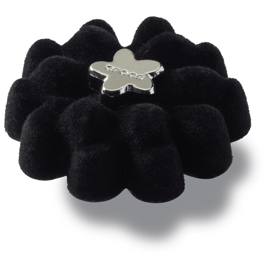Cute Black Velvet Flower Jibbitz™ charms - Crocs