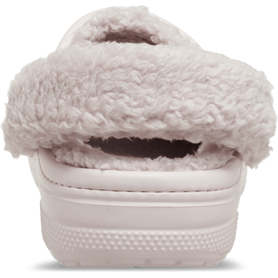 Baya Lined Fuzz-Strap Clog - Crocs