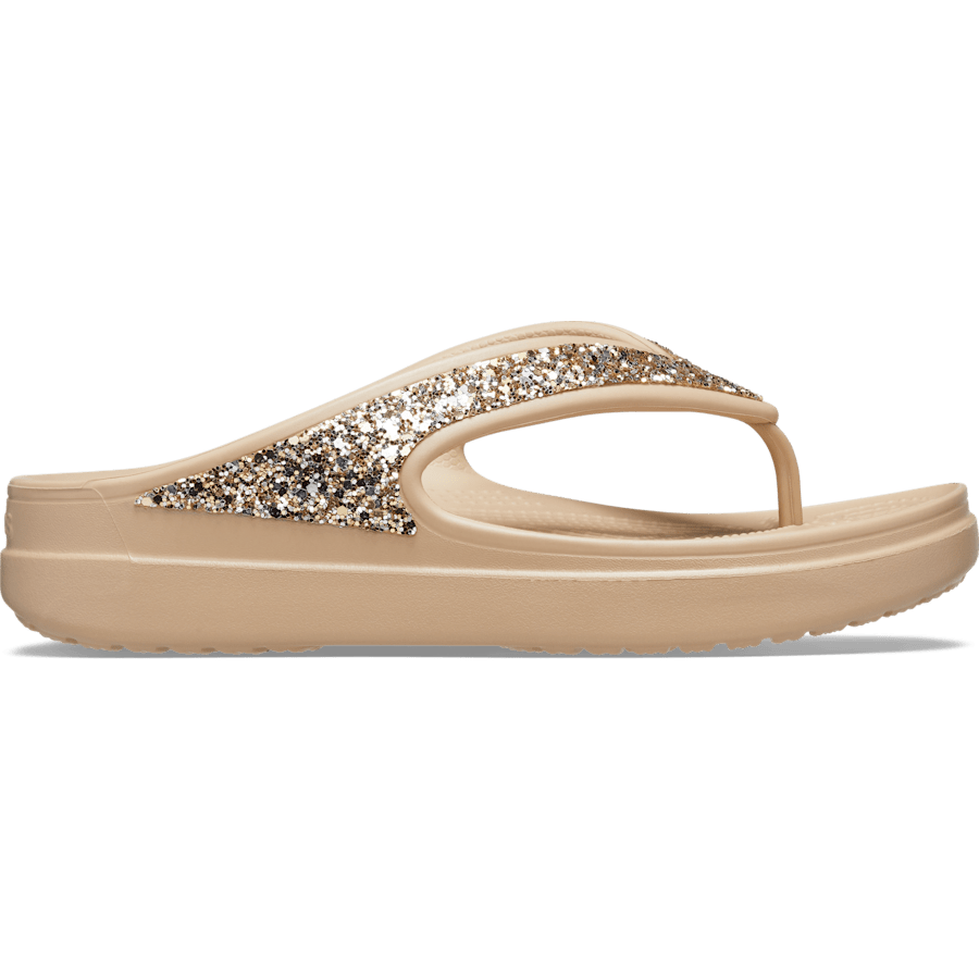 Women's Crocs Sloane Glitter Wedge Flip - Crocs