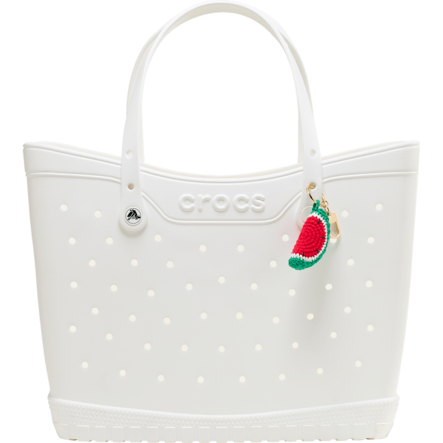 Crochet Watermelon Bag Charm - Crocs
