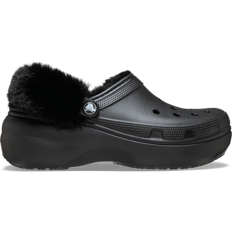 Classic Platform Fuzz Lined Clog - Crocs