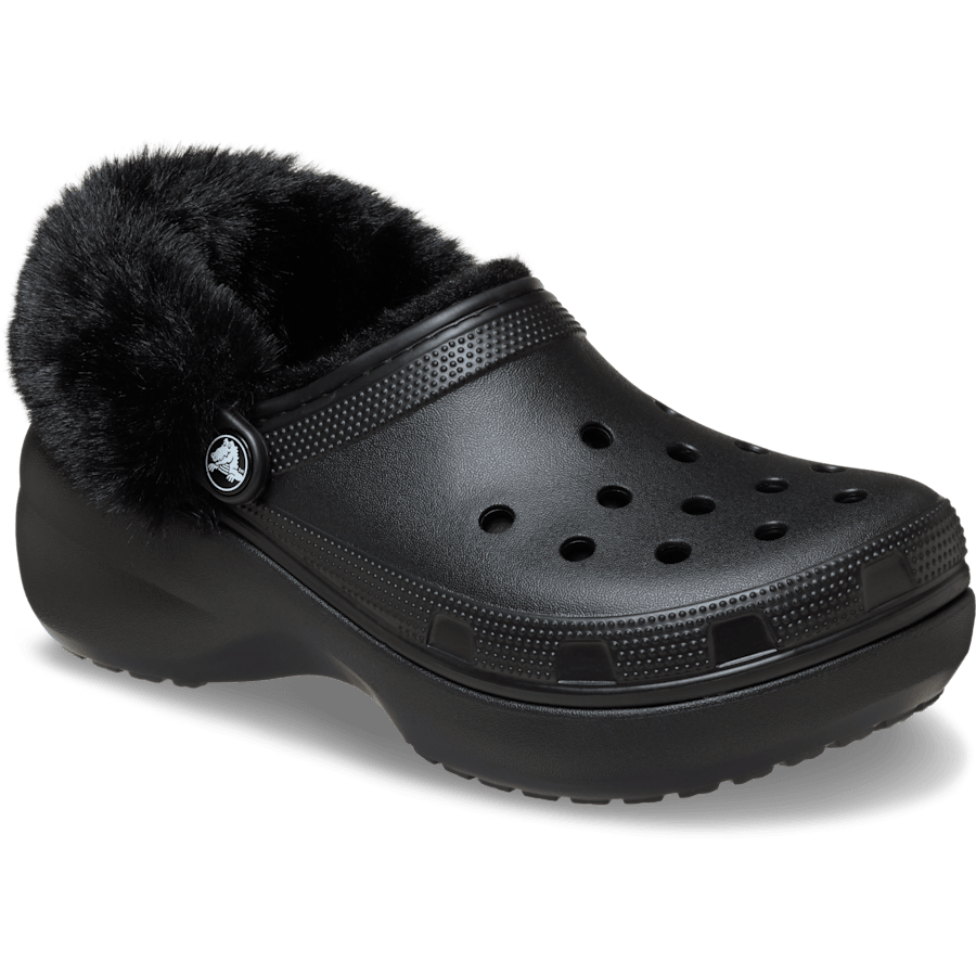 Classic Platform Fuzz Lined Clog - Crocs