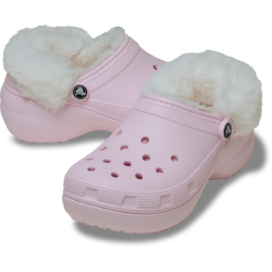 Classic Platform Fuzz Lined Clog - Crocs