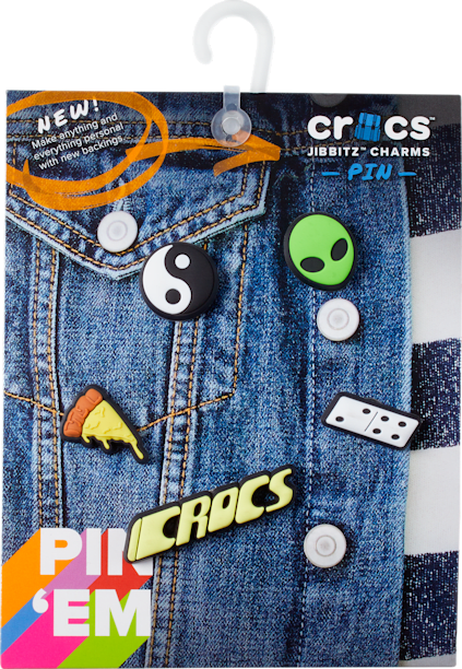 Crocs Dude Pin Backer 5 Pack Jibbitz™ charms - Crocs
