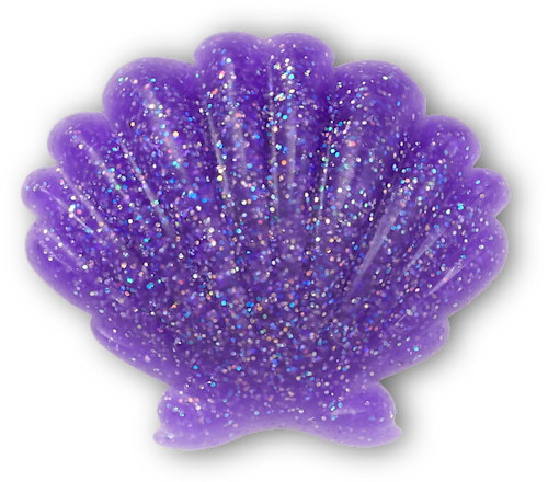 Purple Seashell Jibbitz Shoe Charm - Crocs