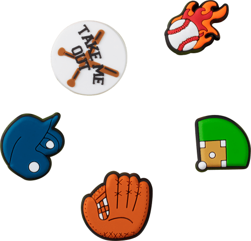 Take Me Out Ball Game 5 Pack Jibbitz™ charms - Crocs
