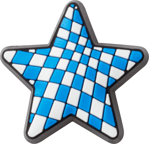 Checkered Blue Star Jibbitz™ charms - Crocs