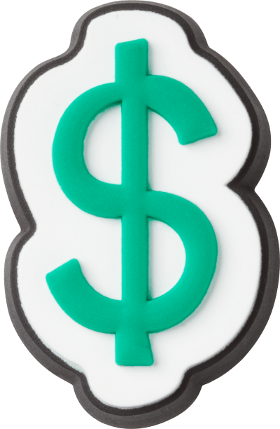 Cash Money Sign Jibbitz™ charms - Crocs