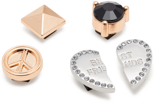 Black and Gold Lace Backer 5 Pack Jibbitz™ charms - Crocs