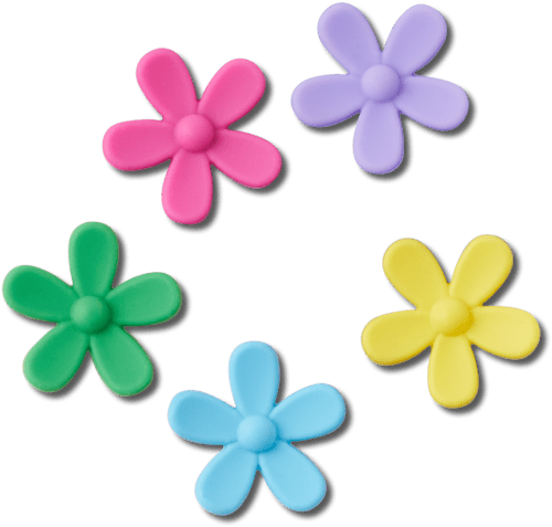 Flower Power 5 Pack Jibbitz™ charms - Crocs
