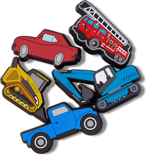 Lights Up Cars And Trucks 5 Pack Jibbitz Shoe Charm - Crocs