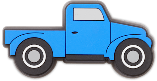 Lights Up Blue Truck Jibbitz Shoe Charm - Crocs