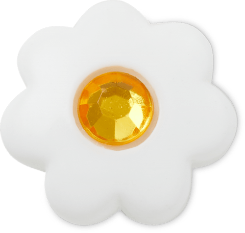 Tiny White Flower Jibbitz Shoe Charm - Crocs