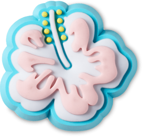 Blue Hibiscus Jibbitz™ charms - Crocs