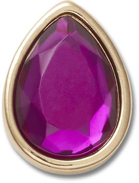 Purple Tear Drop Gem Jibbitz™ charms - Crocs