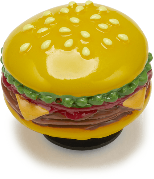 Mini 3D Hamburger Jibbitz Shoe Charm - Crocs
