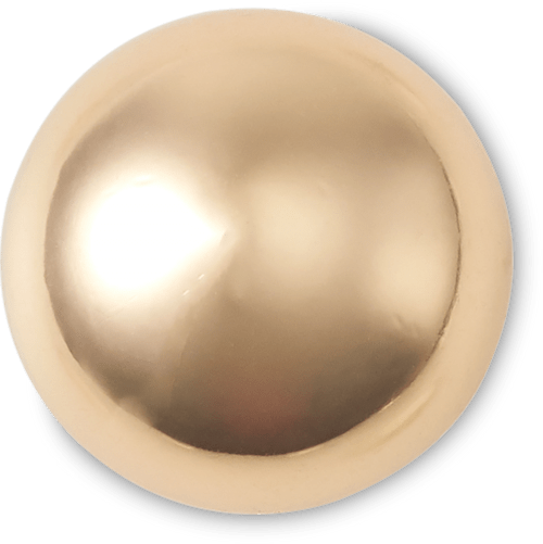 Gold Circle Jibbitz Shoe Charm - Crocs