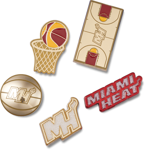 NBA Miami Heat 5 Pack Jibbitz™ charms - Crocs