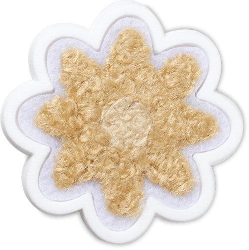 Tufted Tan Daisy Jibbitz™ charms - Crocs