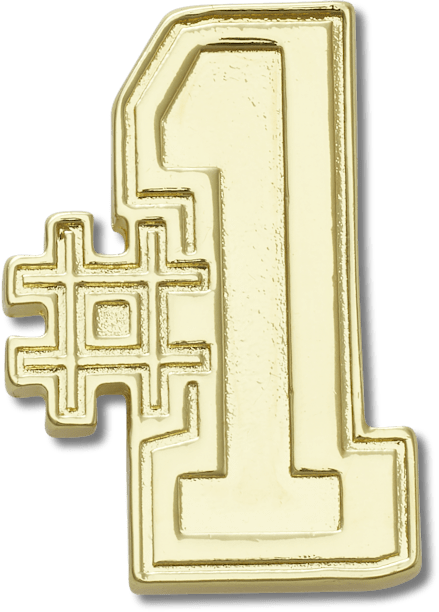 Gold Number One Jibbitz™ charms - Crocs