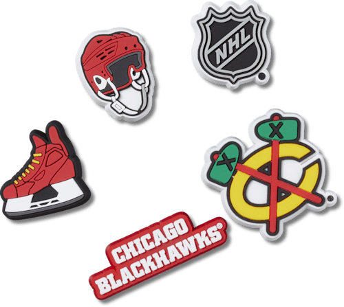 NHL® Chicago Blackhawks® 5 Pack Jibbitz™ charms - Crocs