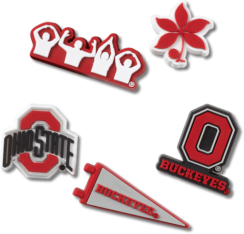 Ohio State University 5 Pack Jibbitz™ charms - Crocs