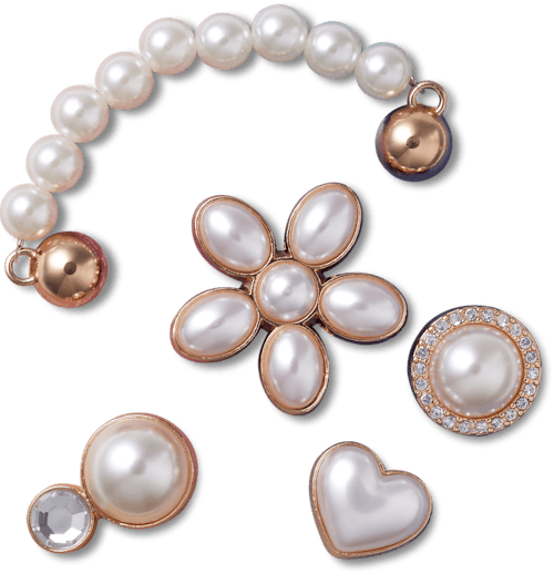 Dainty Pearl Jewelry 5 Pack Jibbitz™ charms - Crocs