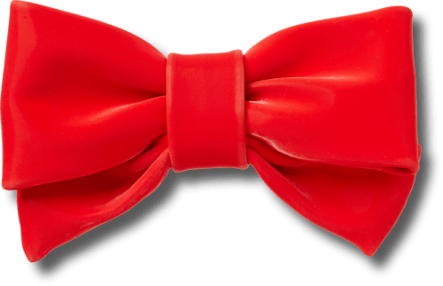 Hyper Red Bow Jibbitz™ charms - Crocs