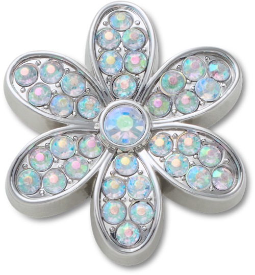 Silver Mnchrm Daisy 1 Jibbitz™ charms - Crocs